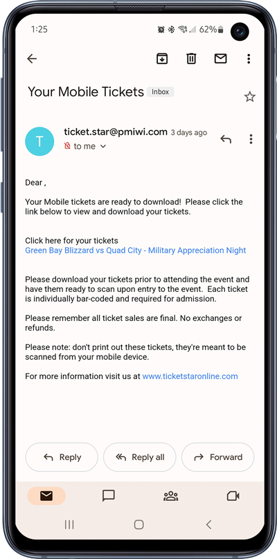 Manage Mobile Ticket | TicketStar